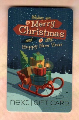 NEXT Merry Christmas & Happy New Year ( 2007 ) Gift Card ( $0 ) | eBay