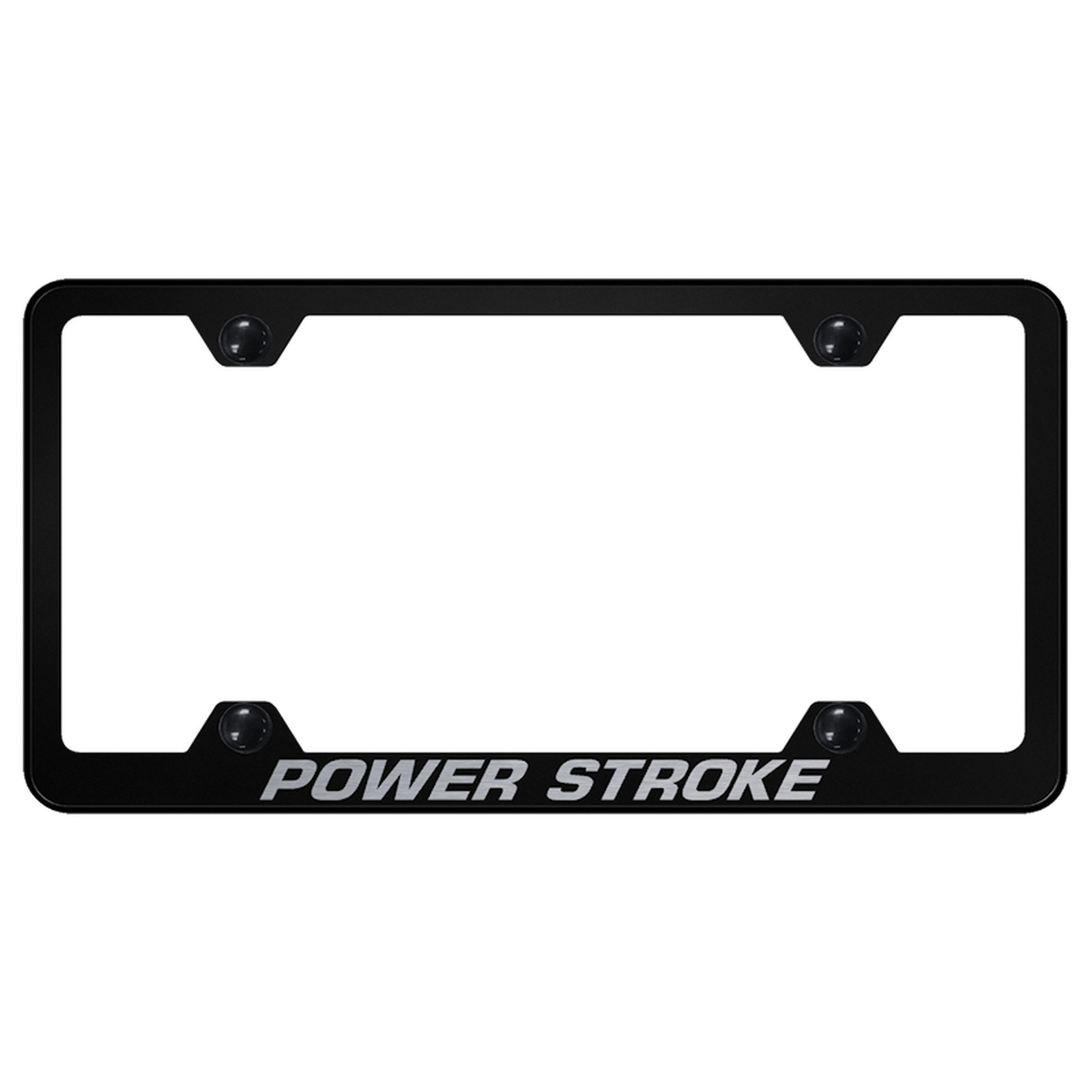 Ford Powerstroke Laser Etched Logo Wide Body License Plate Frame | eBay