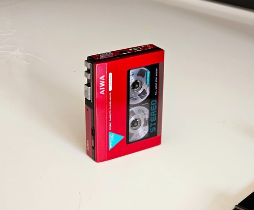 Red Aiwa HS-P05 Walkman Personal Cassette Player fully working Very ...
