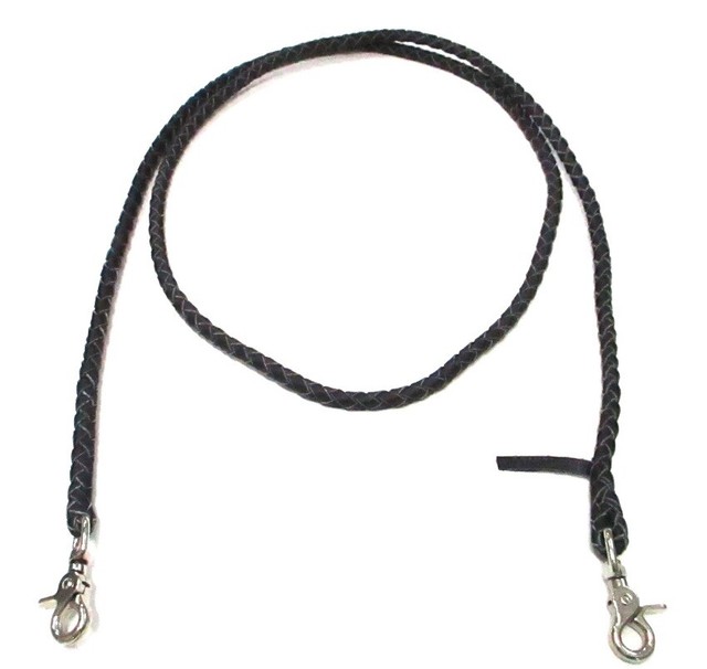 Braided Leather Roping Reins 4 Plait Medium Oil Mexico Made Ship for ...