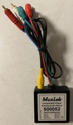 Muxlab Component Video/Analog Audio Balun 500052 with RJ45 | eBay