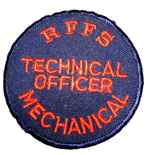 Embroidered Sew On PATCH Australian RFFS Mechanical Technical Officer ...