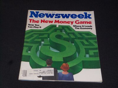 1981 OCTOBER 12 NEWSWEEK MAGAZINE - THE NEW MONEY GAME FRONT COVER - L ...