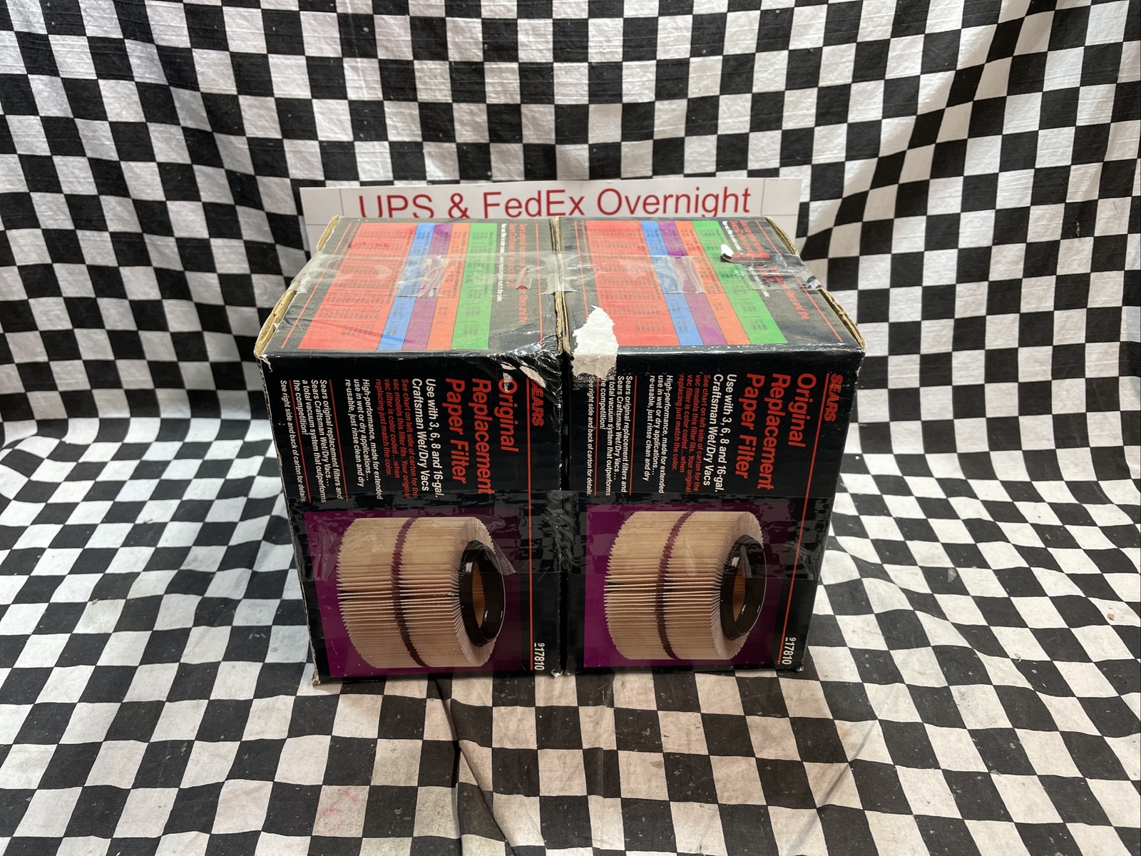 Sears Paper Filter 917810 Use 3, 6, 8, 16G Craftman Wet/Dry, Lot Of 2 ...