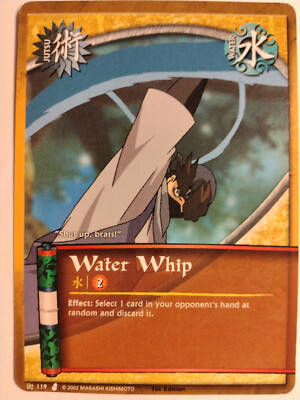Naruto CCG Water Whip 119 Curse of the Sand Common LP English 1st ...