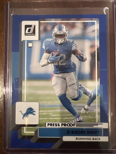2022 Donruss Base Press Proof Blue #89 D’Andre Swift - Detroit Lions ...