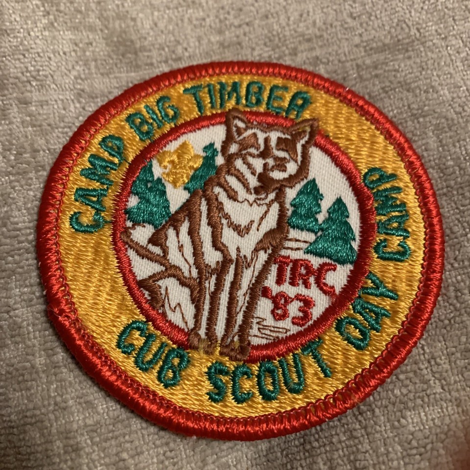 (17). Boy Scouts- '83 Camp Big Timber, Cub Scout Day Camp patch | eBay