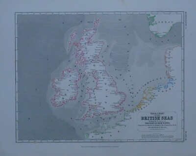 1900-Now - Antique Brit Admiralty Nautical Chart Map