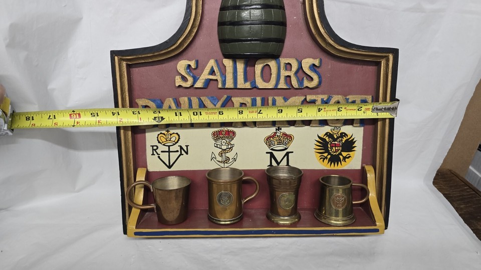 vintage copper rum cup collection royal navy set of 4 | eBay