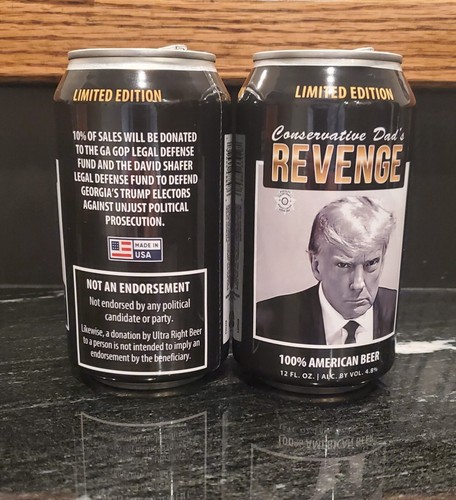 Donald Trump Ultra Right Beer Limited Edition Conservative-2 Cans Mug ...