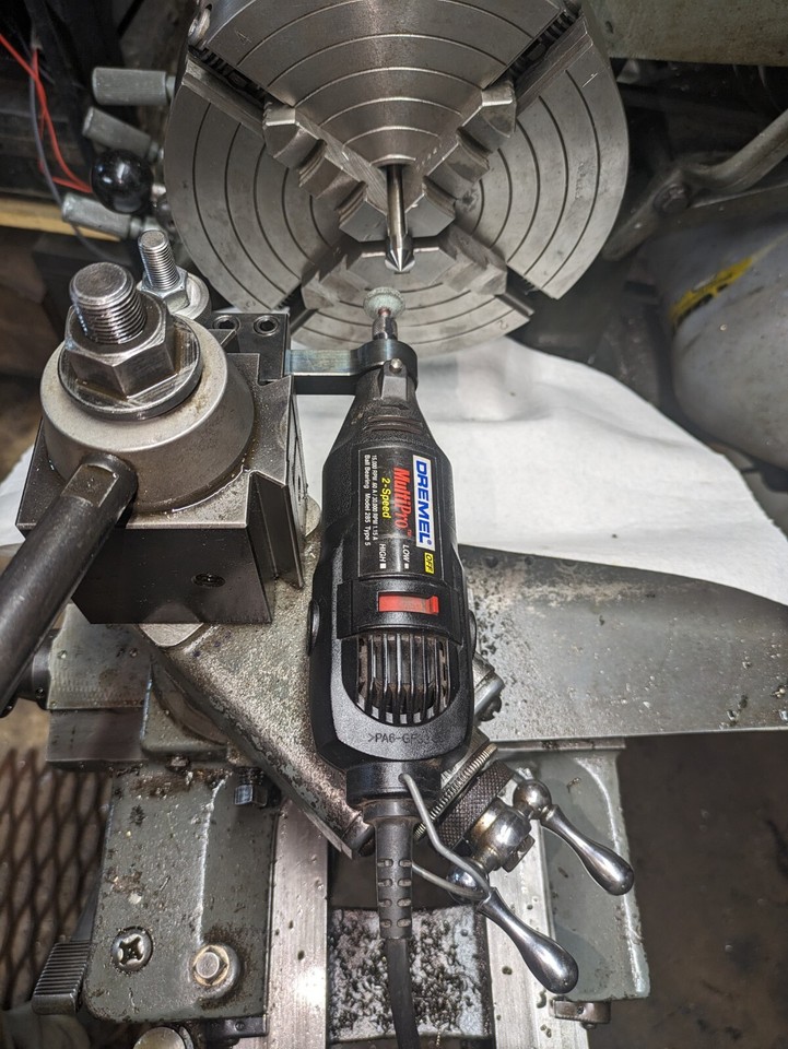 Dremel Lathe Tool Post Grinder Attachment 3/4-12 Thread A-36 Steel Made ...