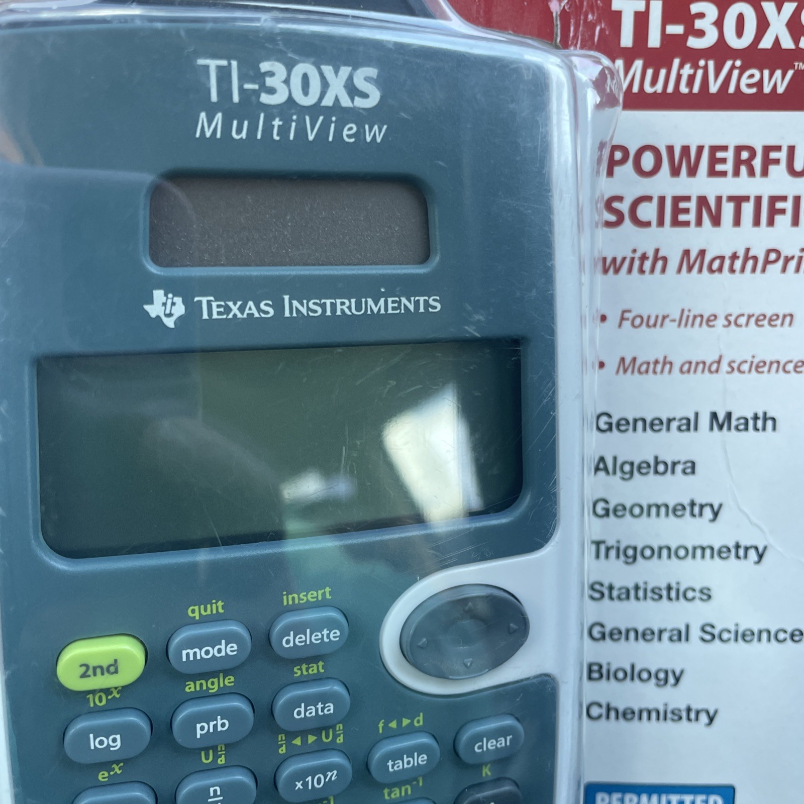 Texas Instruments TI-30XS MultiView Scientific Calculator - Blue for ...
