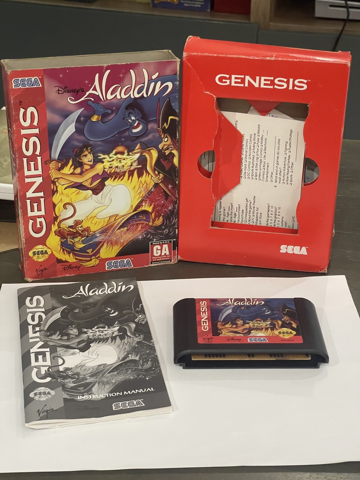 Disney's Aladdin (Sega Genesis, 1993) 10086010589 | eBay