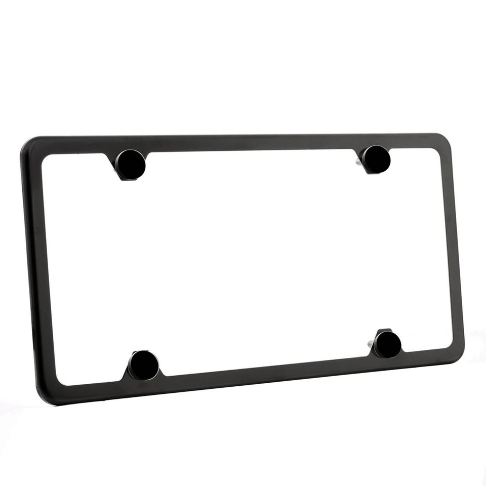 Terrific License Plate Frame Matte Black Gallery