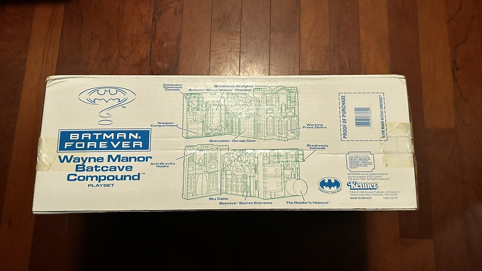 Vintage 1995 Batman Forever Wayne Manor Batcave Compound NEW SEALED IN ...