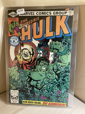 INCREDIBLE HULK #248 MARVEL COMICS 1980! THE GARDENER! JARELLA'S WORLD ...