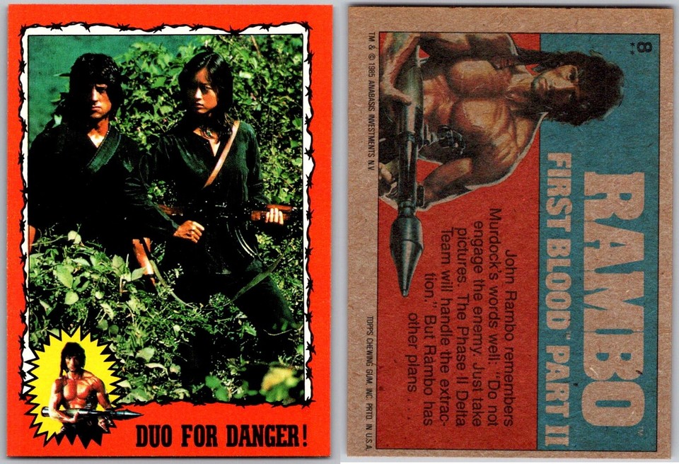 1985 Topps RAMBO Movie Cards & Stickers - Set Break - You Pick Your ...