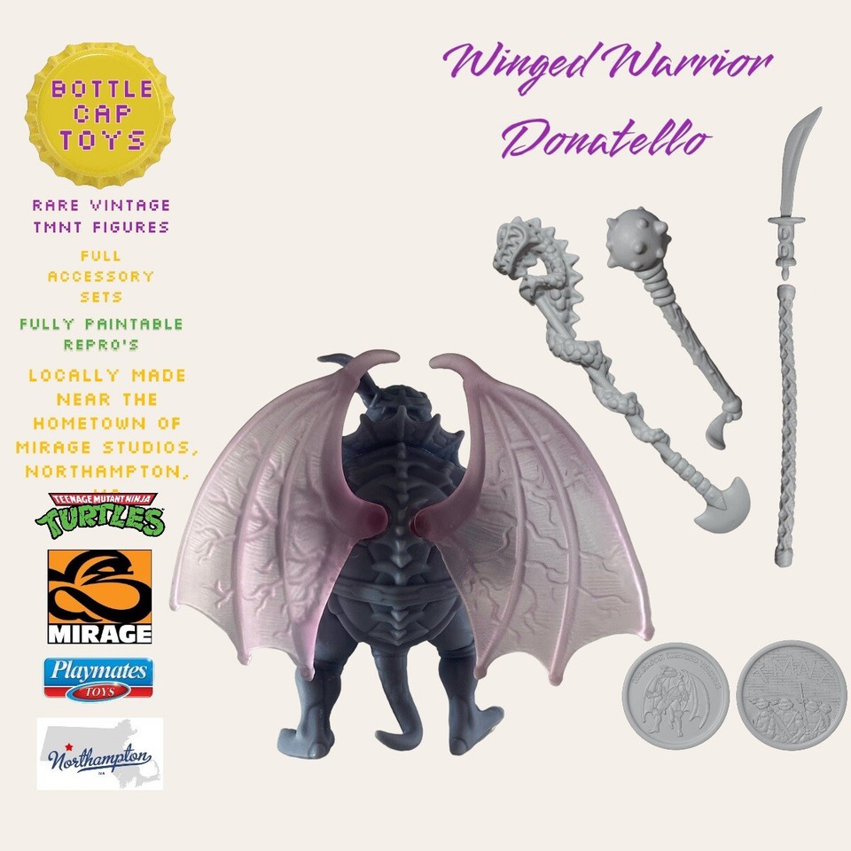 TMNT Winged Warrior Donatello Full Size Repro With All Weapons (Purple ...