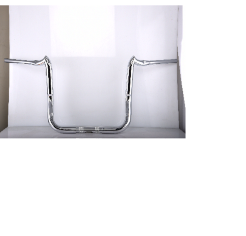 Harley 1-1/2" Crook's Touring Handlebars Chrome 14" Rise drilled for ...