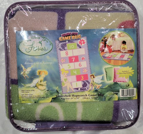 Disney Fairies Tinker Bell Hopscotch Game Rug Mat 31"x58" Tinkerbell | eBay