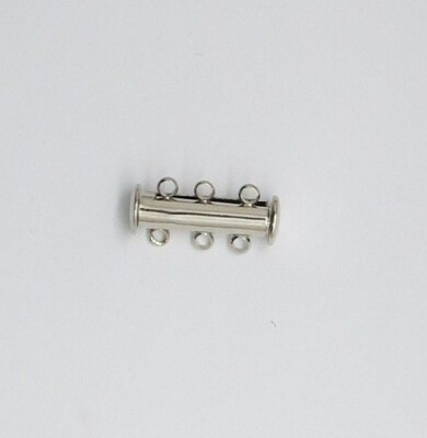 2 Slide Clasp 3 Strand Brass Slide Lock Clasp Multi Strand Clasp Silver ...