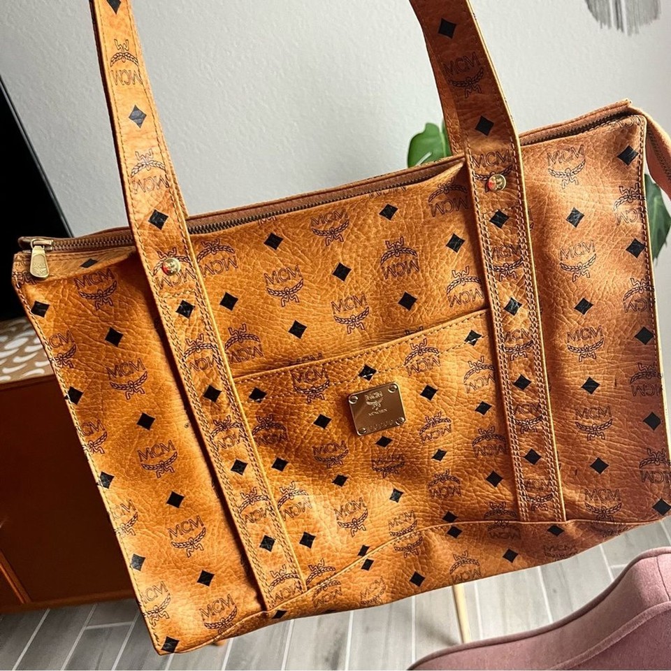 MCM Monogram Tote Bag Purse | eBay