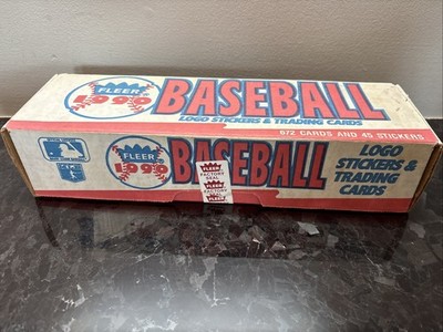 1990 FLEER Baseball Complete Set 672 Cards And 45 Stickers NEW IN BOX ...