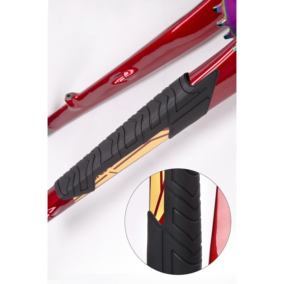MTB Bicycle Chainstay Frame Protector Cover Chain Stay Guard Silica Gel ...