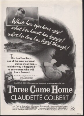 1950 DARRYL ZANUCK CLAUDETTE COLBERT PATRIC KNOWLES JOHNSON ACTION ...