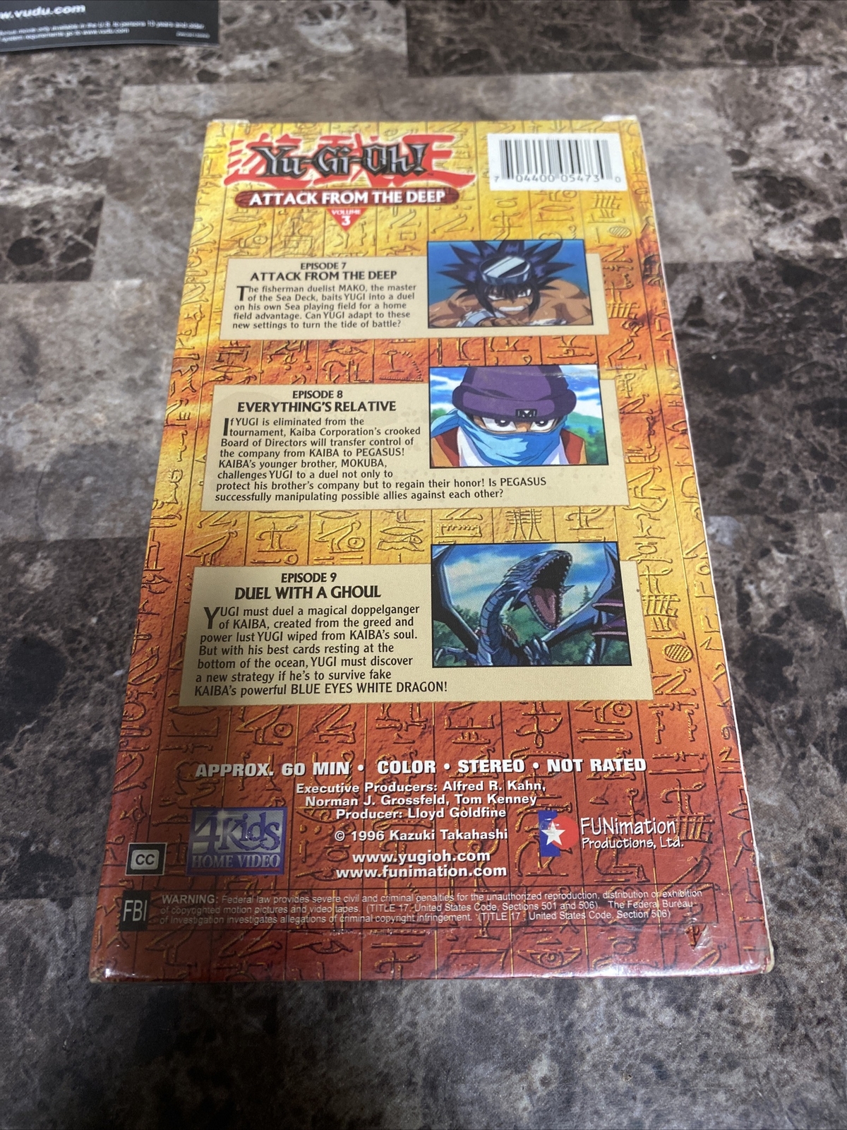 NEW: Yu-Gi-Oh Vol. 3: Attack from the Deep (VHS, 1996) FREE SHIPPING ...