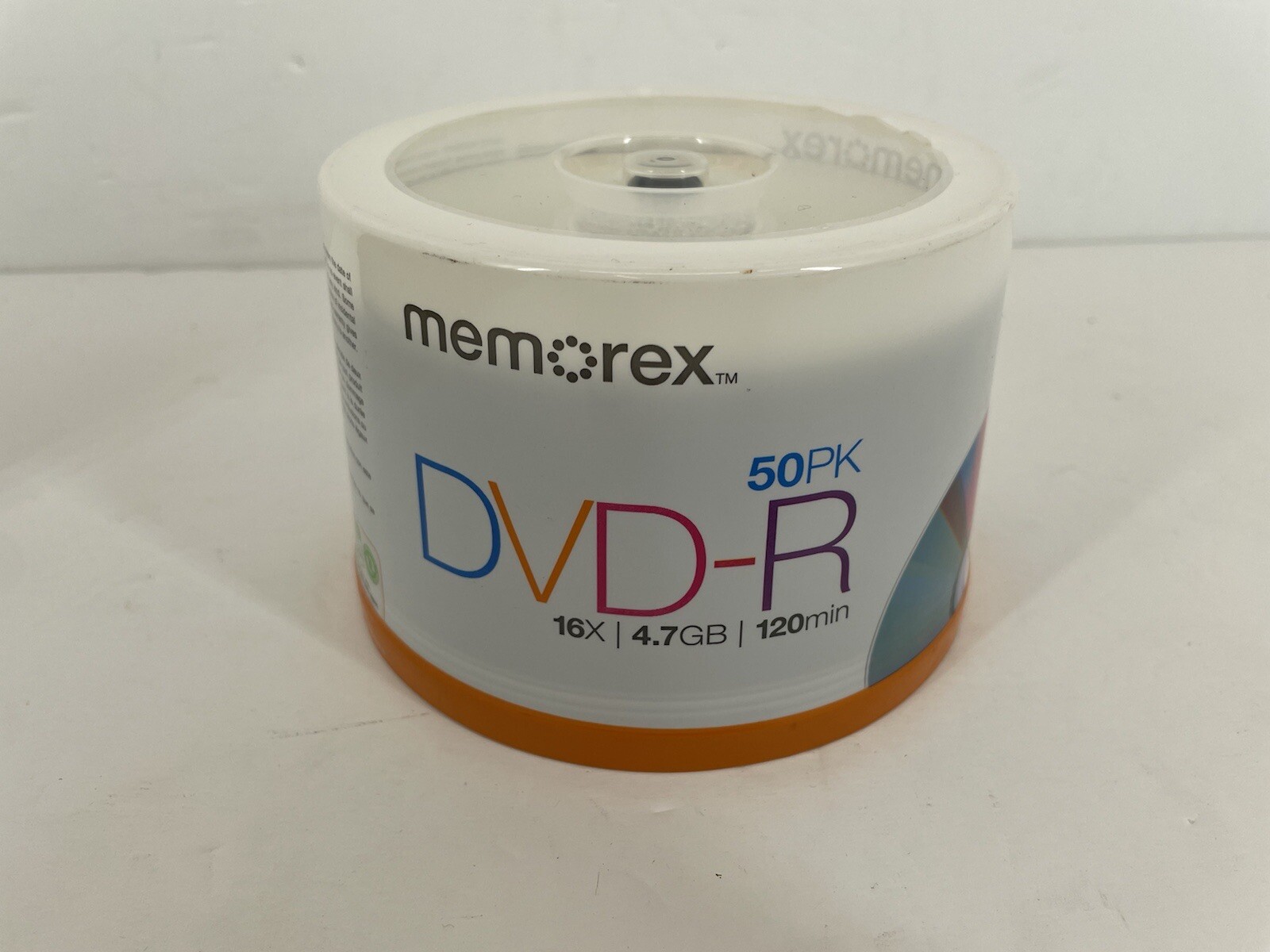 Memorex DVD-R 16X/4.7GB 120Min 50 Pack Brand New Factory Sealed ...