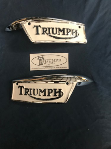 Triumph Gas Tank Emblem Set Part 82-9700 250 500 650 TR6 T120 1969-1976 ...