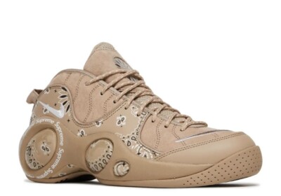 Nike Air Zoom Flight 95 Supreme Bandana Hemp Retro Basketball Sneakers ...