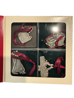 1994 Longaberger Pewter Commemorative Christmas Collection Basket ...