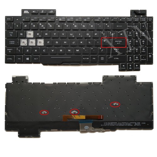 UK RGB Keyboard For ASUS ROG Strix SCAR II GL704GM GL704GV GL704GW ...