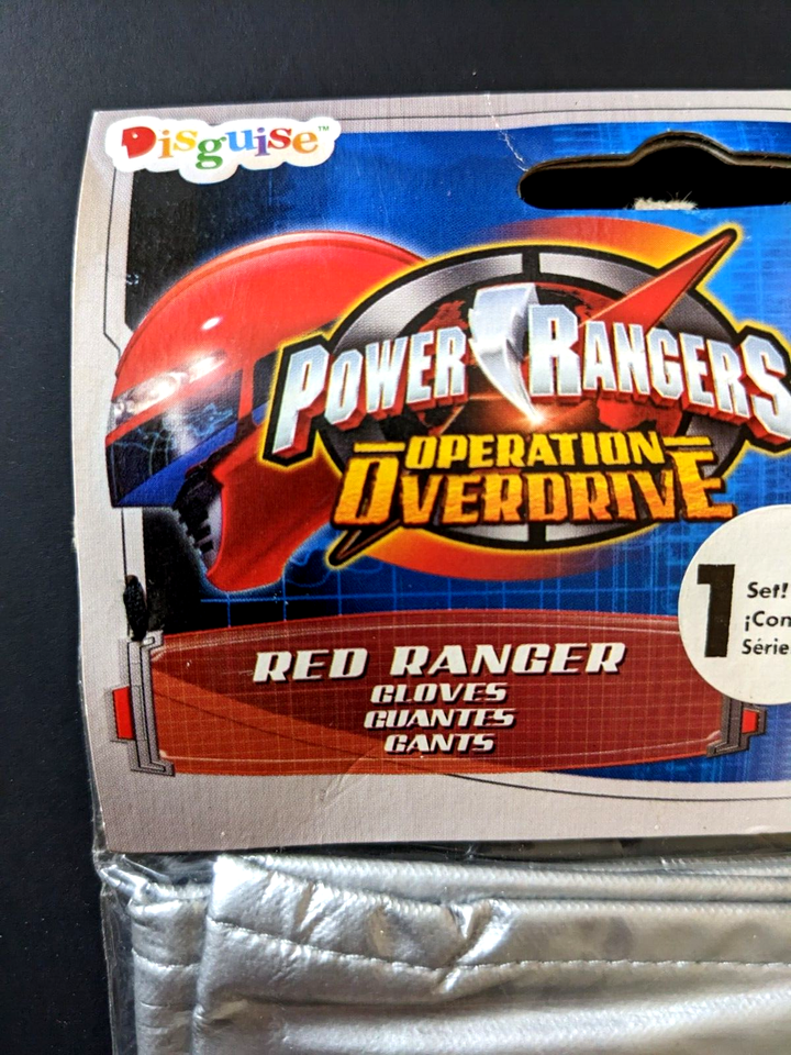 Vintage Power Rangers RED Ranger Gloves - Mack - Operation Overdrive ...