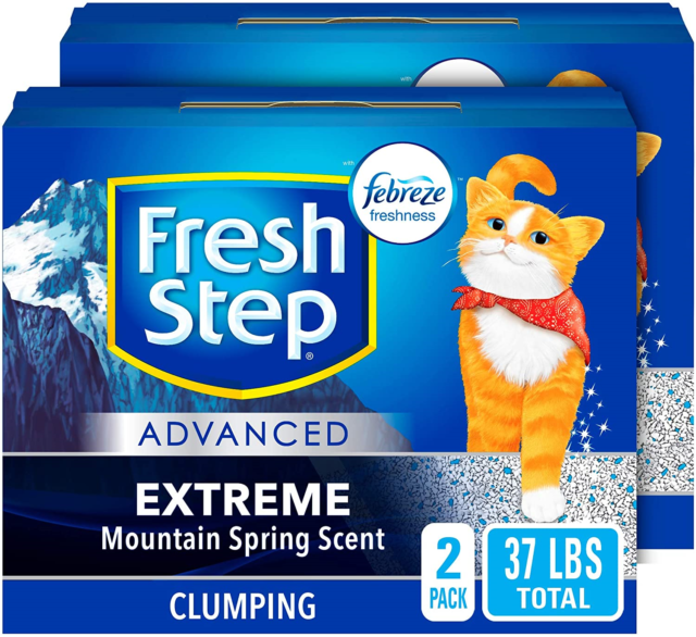Fresh Step Advanced Extreme Clumping Cat Litter with Odor Control ...