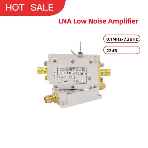 0.1MHz-7.2GHz RF Module LNA Low Noise Amplifier 22dB with SMA Female ...