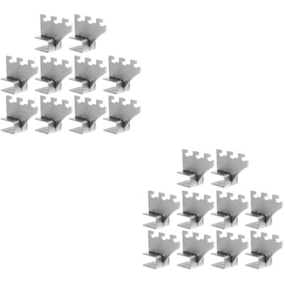 2 Pack Square Card Pipe Shelf Brackets Fitting | eBay UK