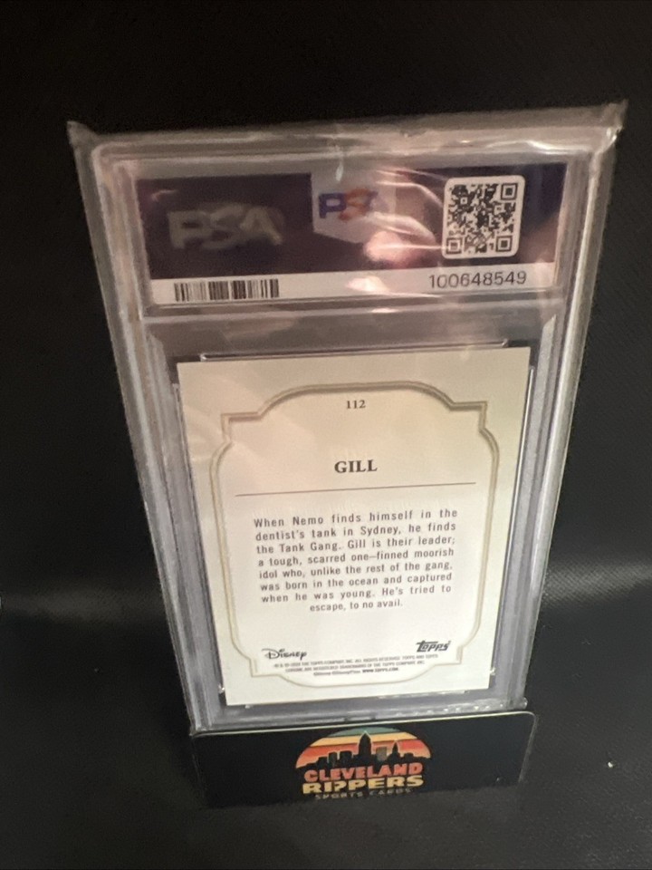 2024 Topps Disney Chrome GILL #112 Finding Nemo GOLD Refractor /50 PSA ...