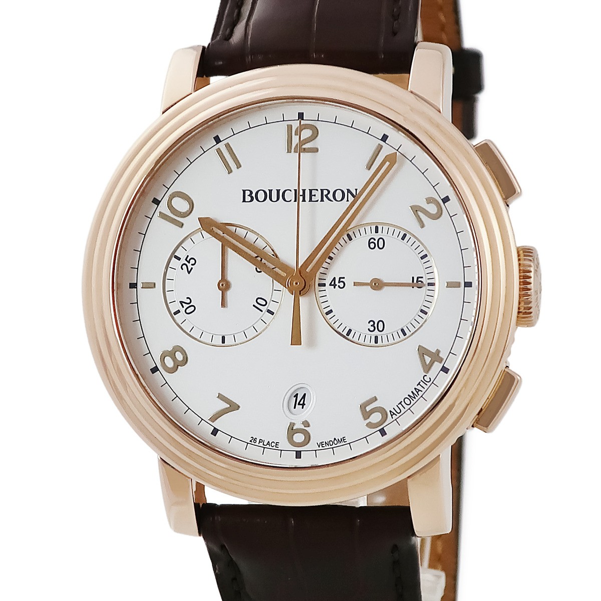 BOUCHERON Panum chronograph WA010208 Made of solid K18PG Overhauled ...
