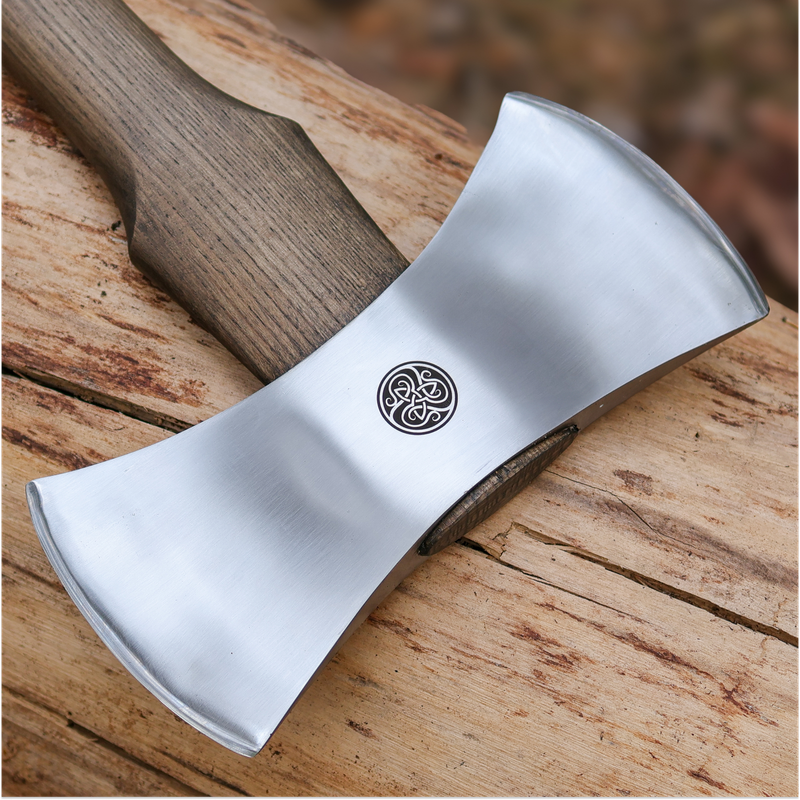 Double Bit Viking Axe Functional Dual Blade Camping and Chopping ...
