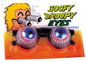 Goofy Eyes Glasses Joke Novelty Gift Funny Gag Silly Prank Weird Magic ...