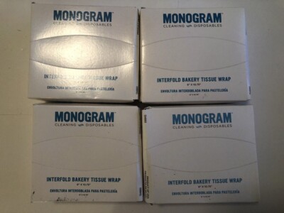 Monogram Interfold Deliwrap Paper Cleaning Disposable 6" x 10.75" 4 ...