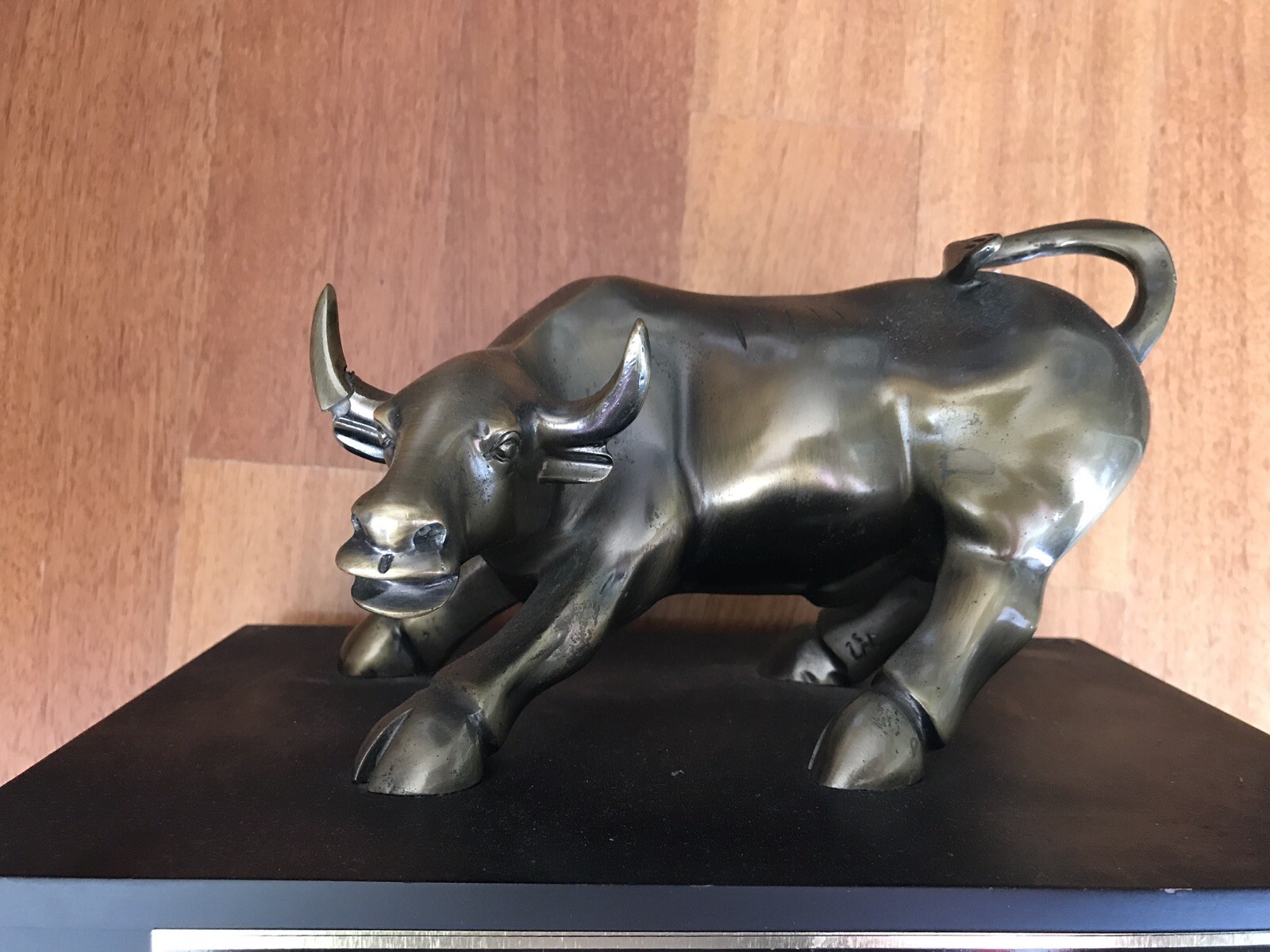 Wall Street Bronze Fierce Bull OX Statue | eBay
