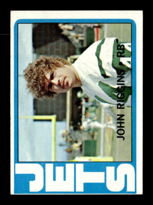 1972 Topps #13 John Riggins New York Jets Rookie RC HOF EX Football ...