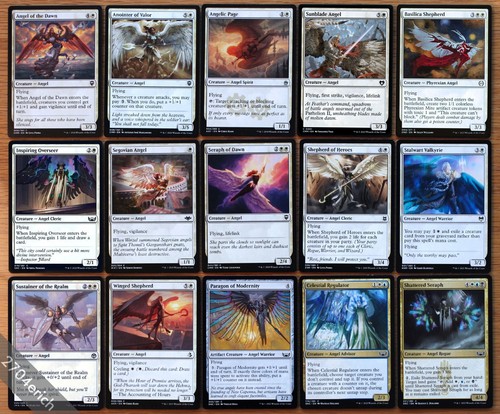 Set of 15 Pauper Legal Angel Cards *NM* (English Magic the Gathering ...