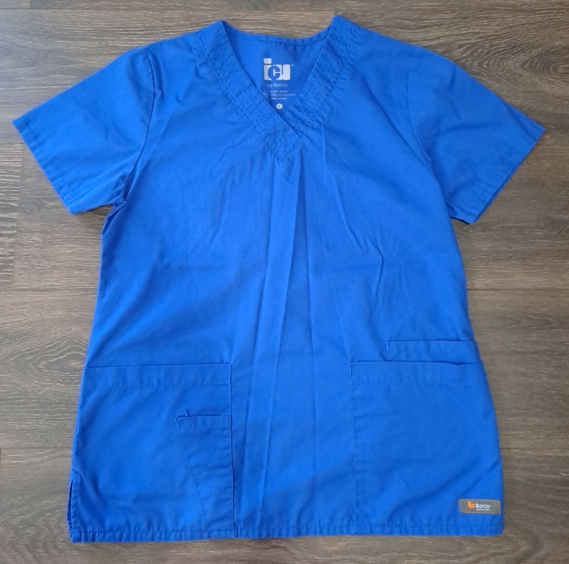 Women's Royal Blue ICU by Barco Scrub Top in Size Sma… - Gem