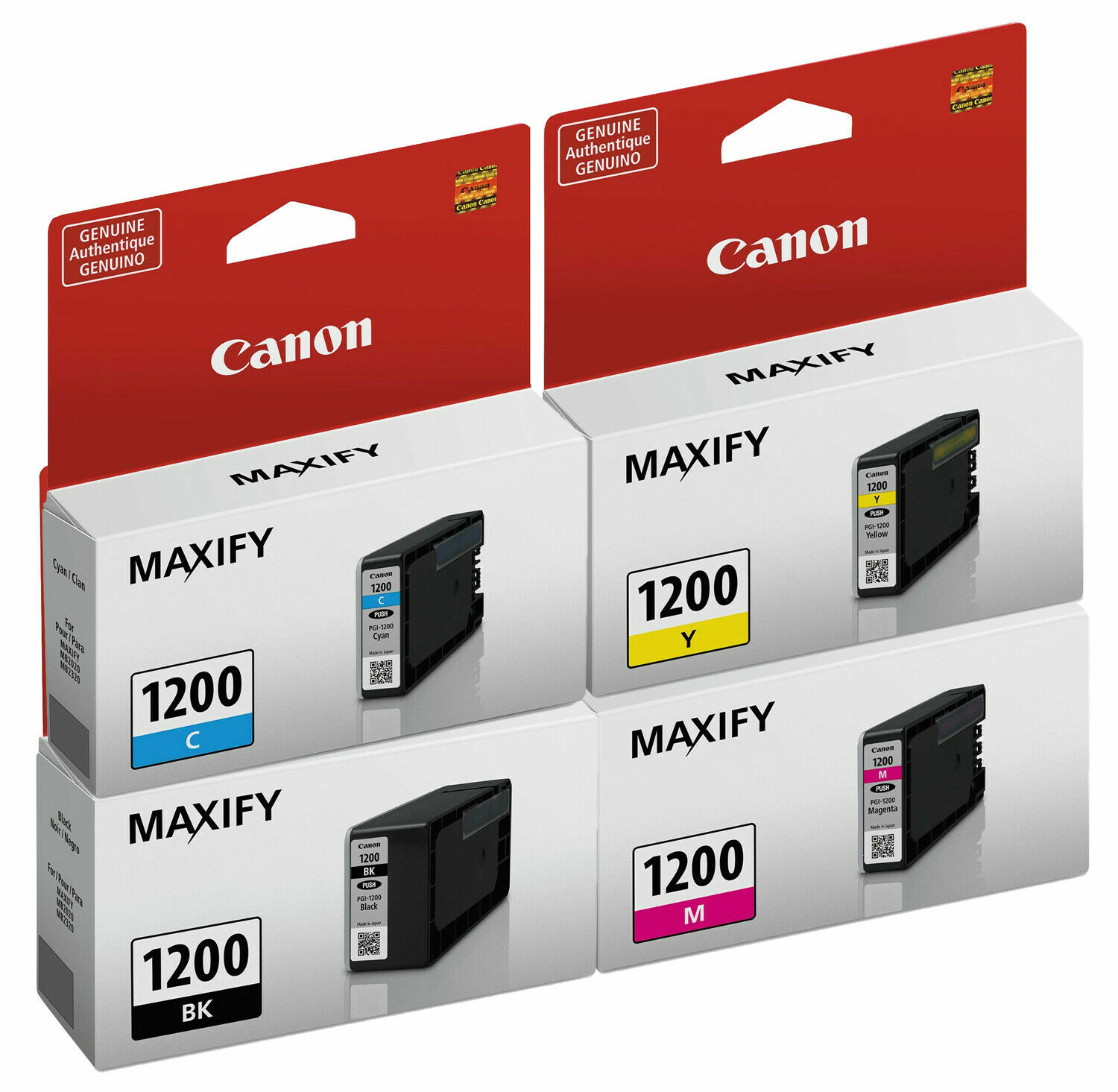 4 Pack Genuine Canon PGI-1200 for MAXIFY MB2020 MB2120 MB2320 MB2720 | eBay