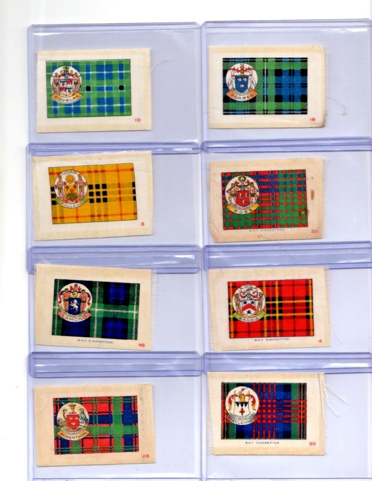 (8X silk) 1922 Godfrey Phillips Scottish Clan Tartan & Arms | eBay